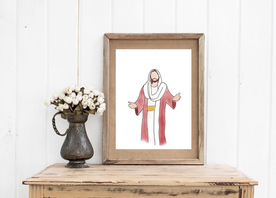Christ Watercolor - Etsy