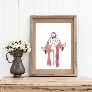 Christ Watercolor - Etsy