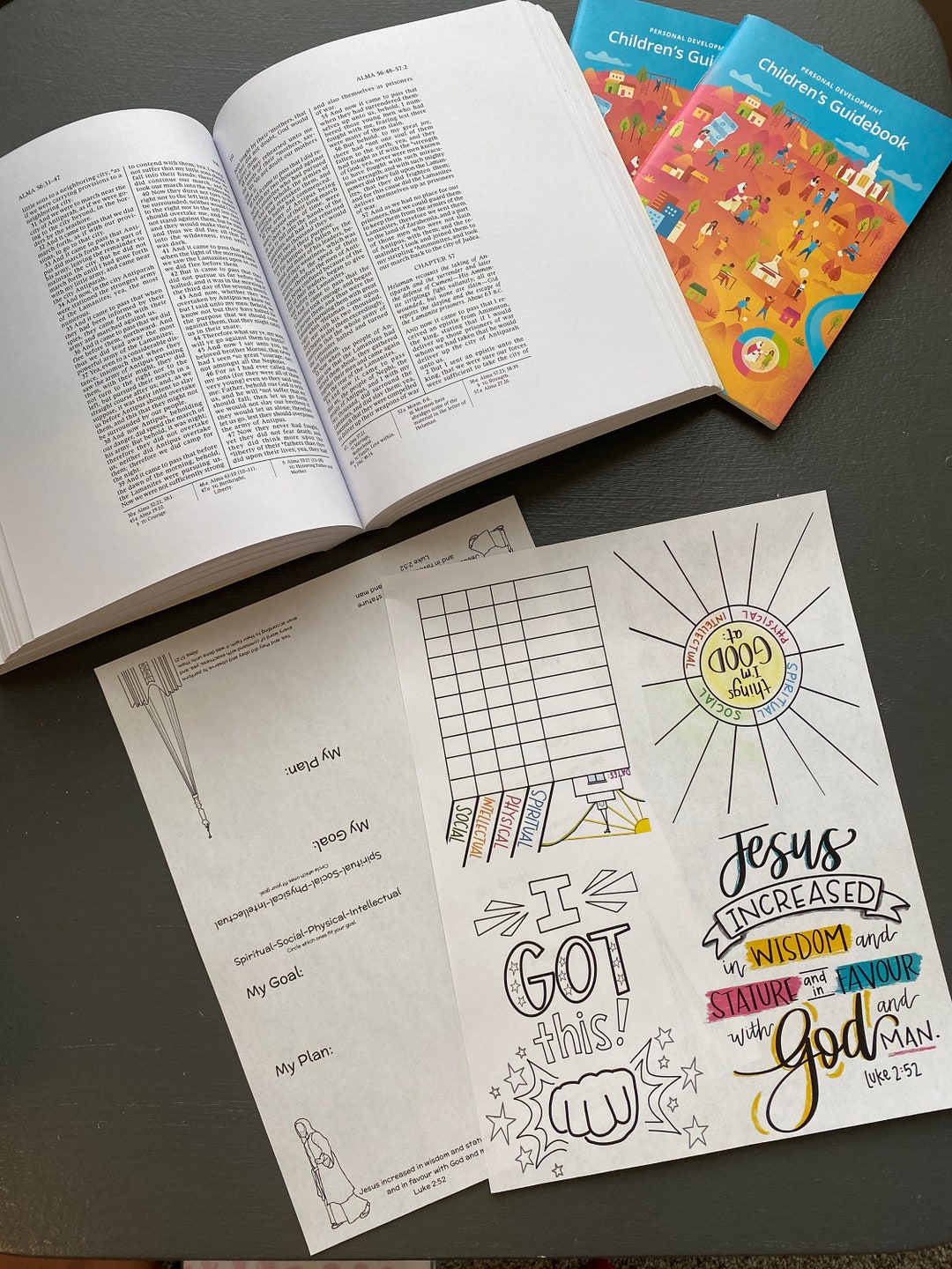 Little Goal Booklet - Children and Youth Personal Development - Etsy