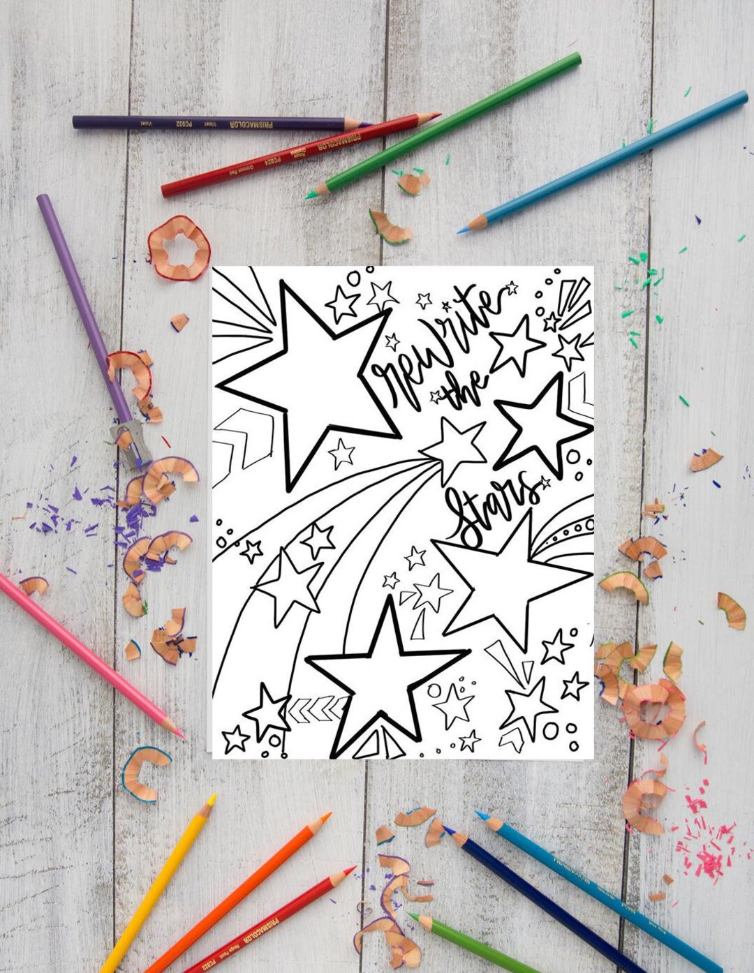 Rewrite the Stars Coloring Page - Etsy
