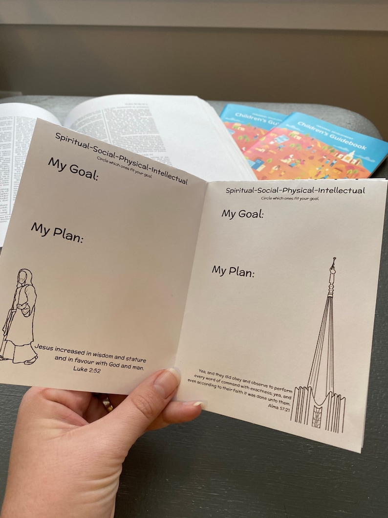 Little Goal Booklet Children and Youth Personal Development | Etsy