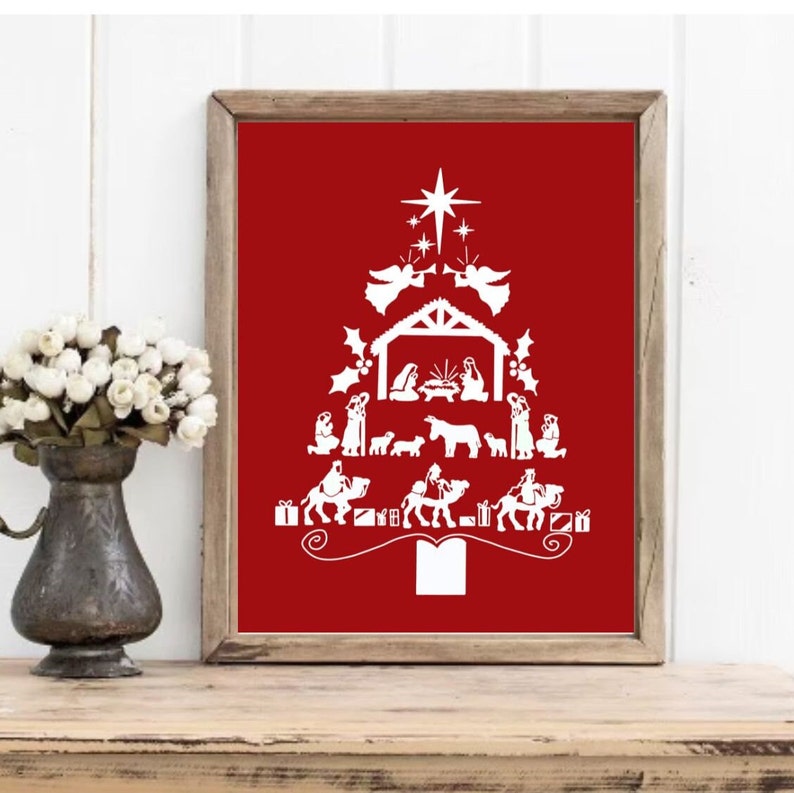 Nativity Tree - Etsy