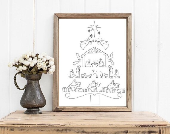 Nativity Tree | Etsy