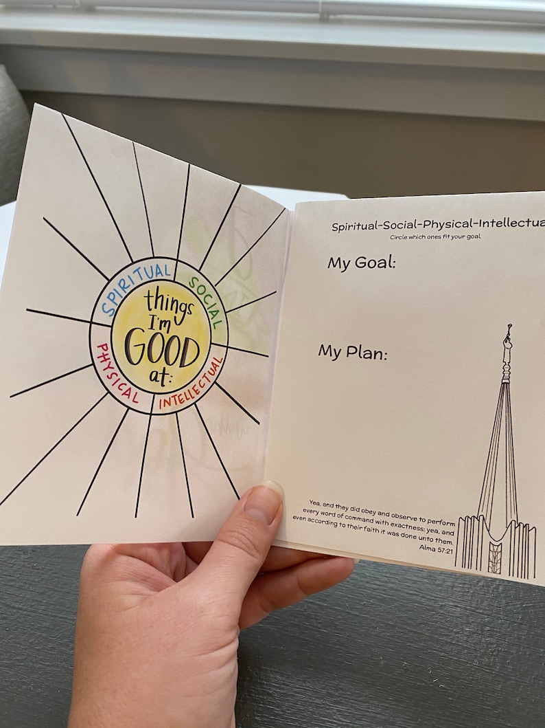 Little Goal Booklet Children and Youth Personal Development | Etsy