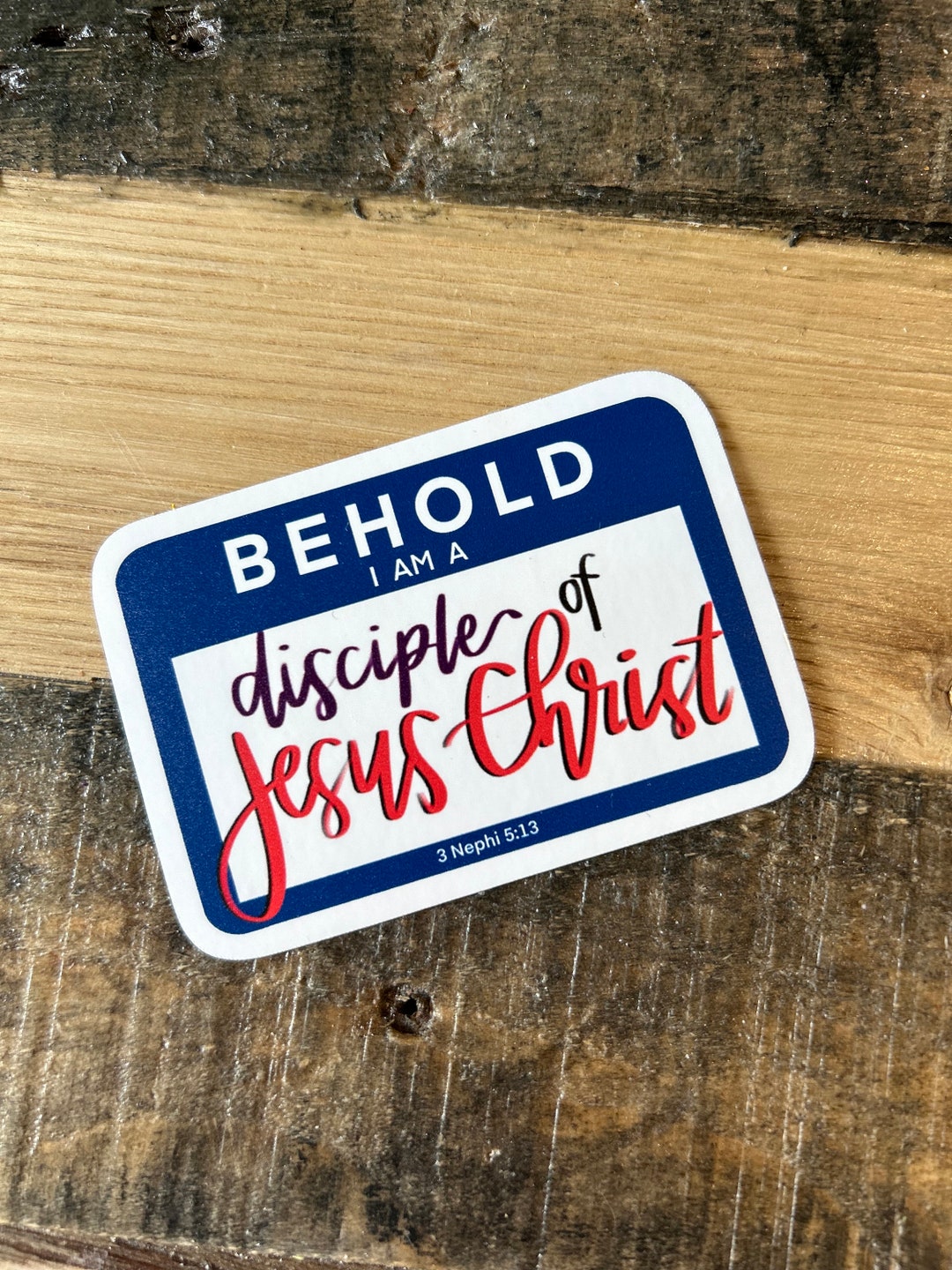 I’m a Disciple of Christ Name Tag Sticker - Waterproof Vinyl Sticker ...
