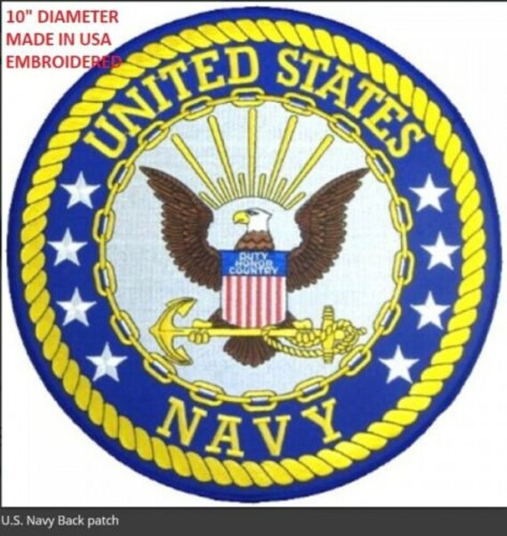 10 U.S. NAVY BACK PATCH Veteran Biker Motorcycle Jacket | Etsy