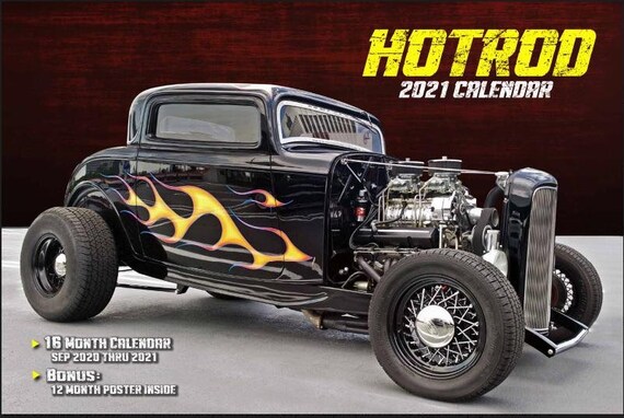 2021 HOT ROD Deluxe Wall Calendar w/ Free Poster Rockabilly | Etsy