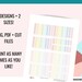 RAINBOW CHECKLIST Printable Planner Stickers + Cut Files | Printable ...