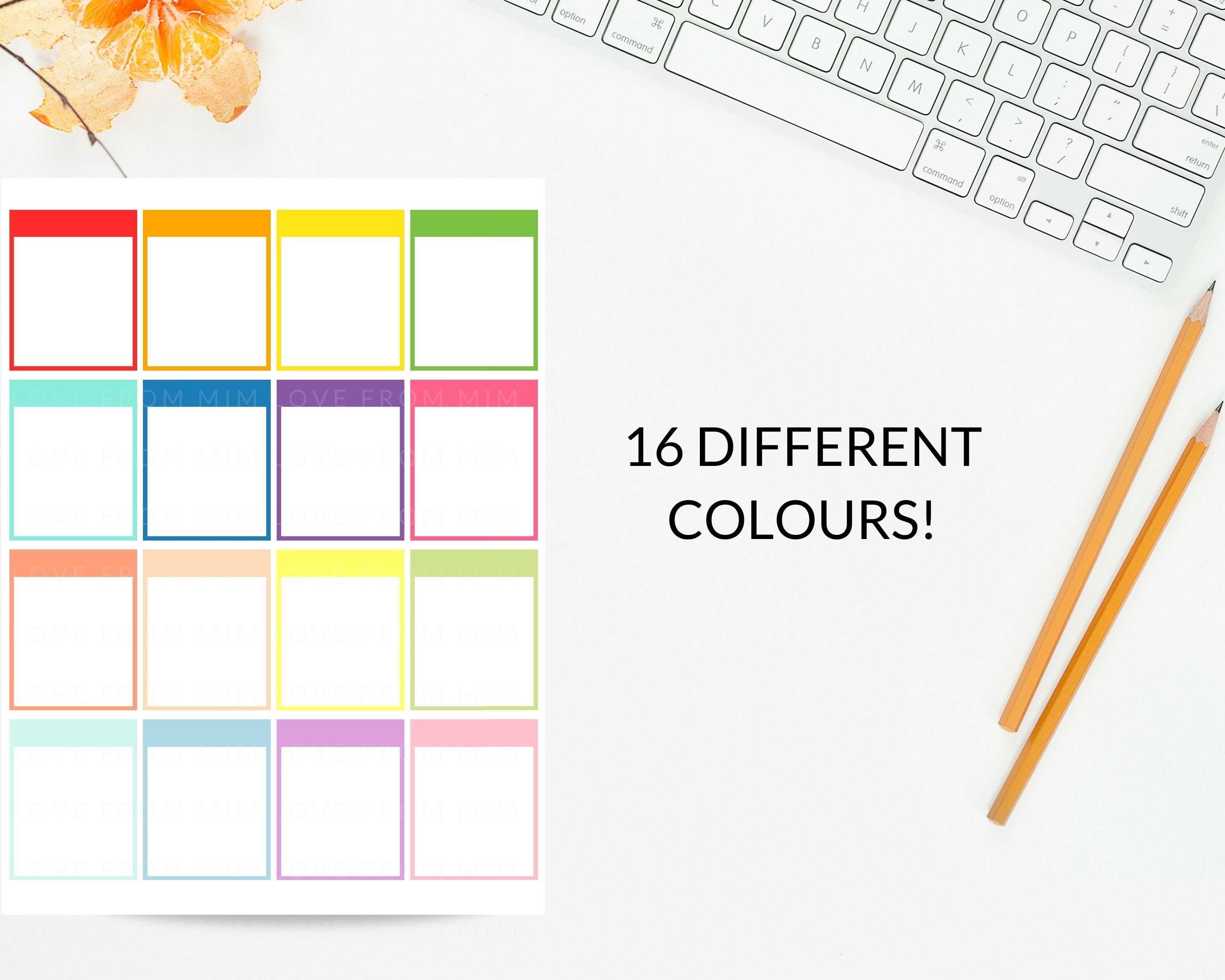 FULL BOX Printable Planner Stickers Cut Files Printable | Etsy