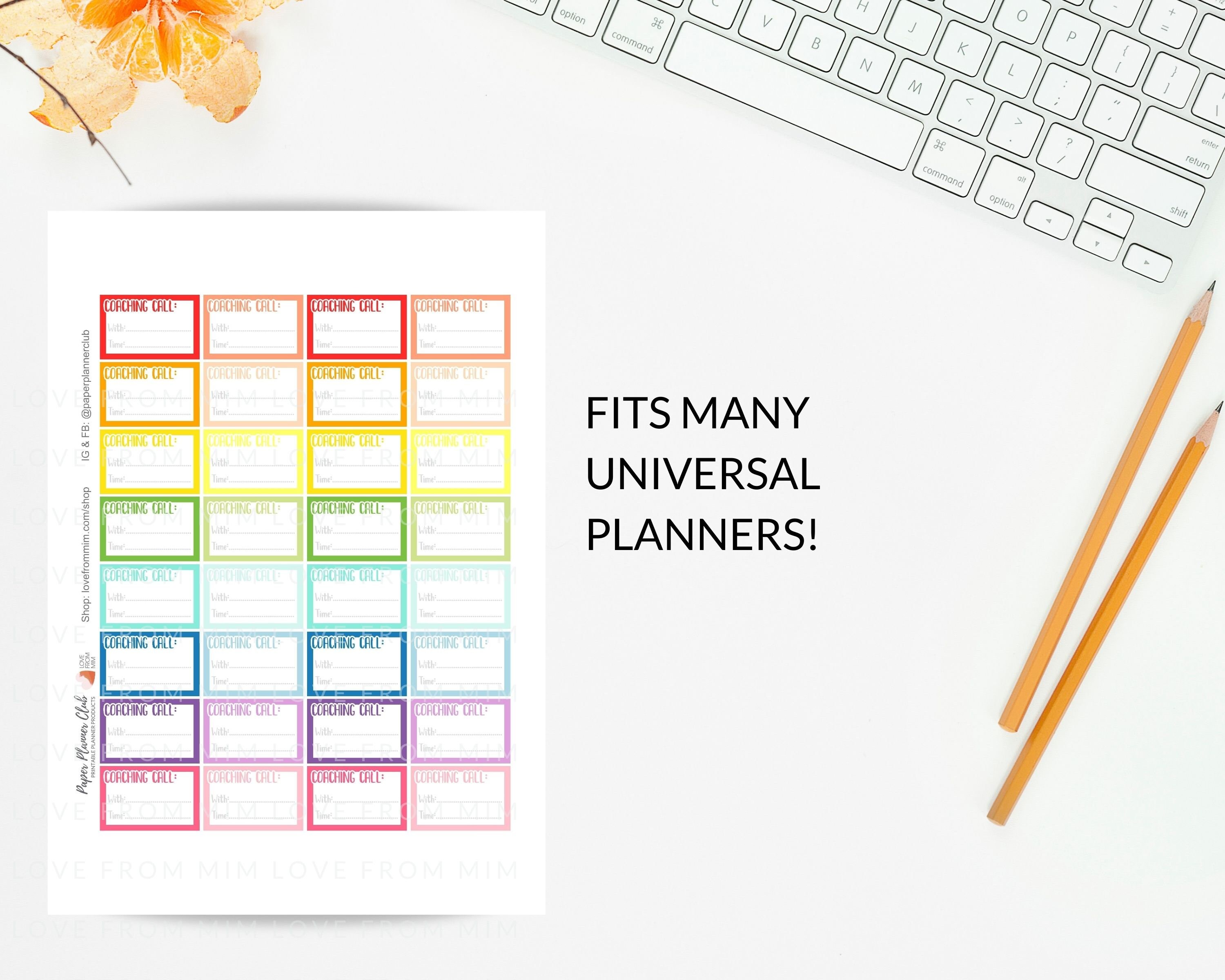 COACHING CALL Stickers Cut Files Coaching Planner Stickers - Etsy