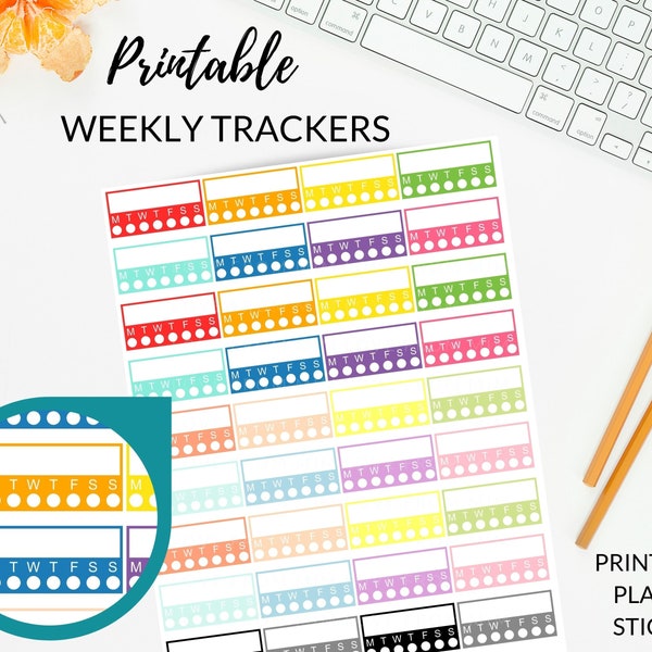 Habit Tracker Stickers - Etsy
