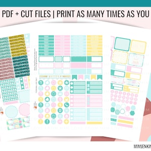PRINTABLE BIRTHDAY Planner Stickers, Weekly Planner Kit Classic Happy ...
