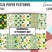 DIGITAL PAPER for Stickers, Scrapbook Pages Polka Dots Dotty Chevron ...