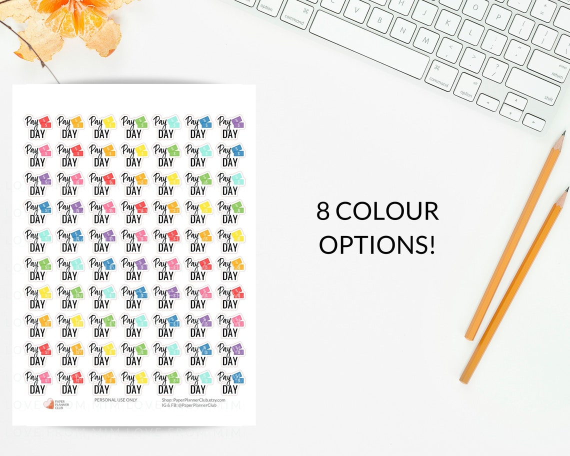 PAY DAY Sticker for Planners Printable Pay Day Planner - Etsy