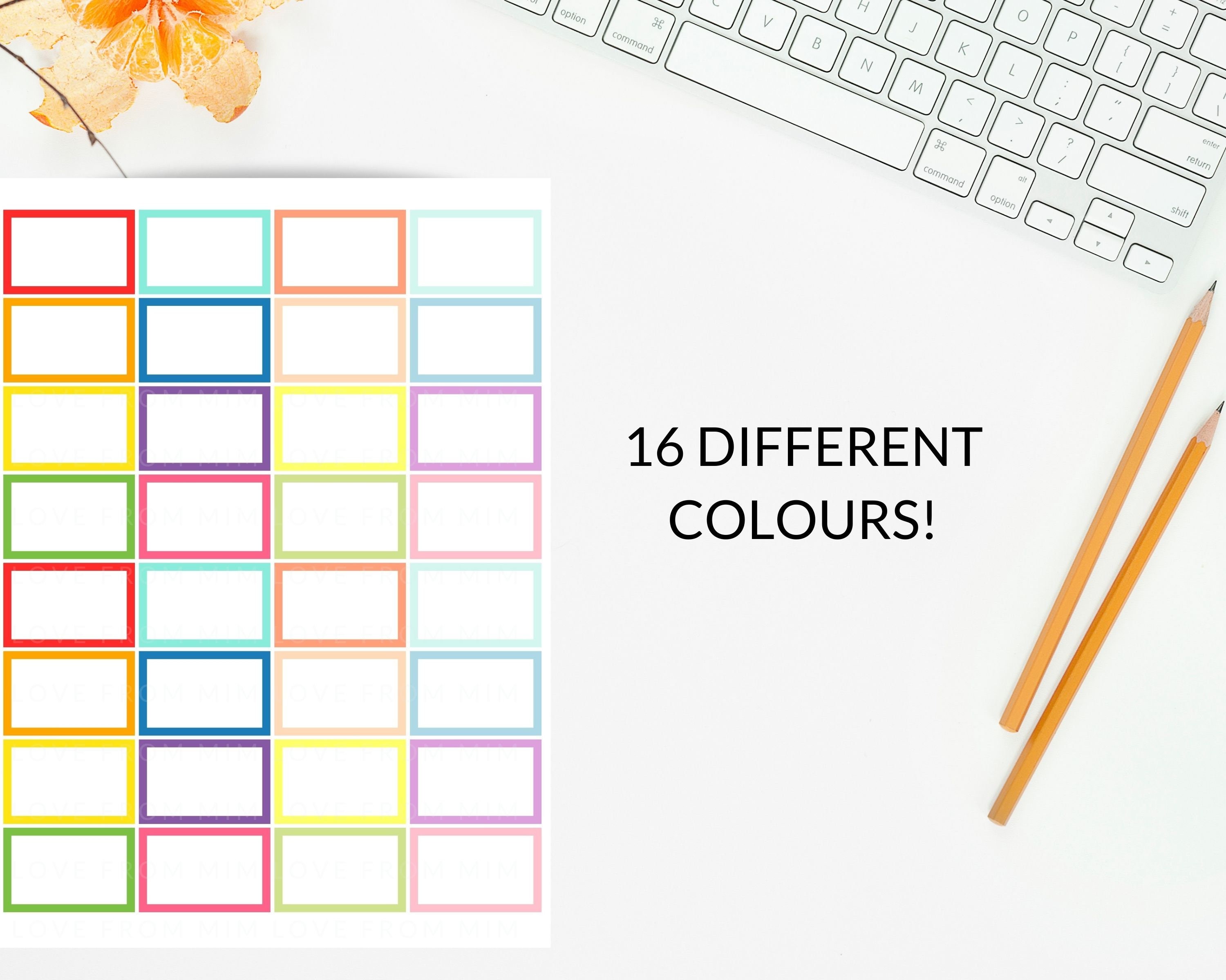 HALF BOX Printable Planner Stickers Cut Files Printable - Etsy