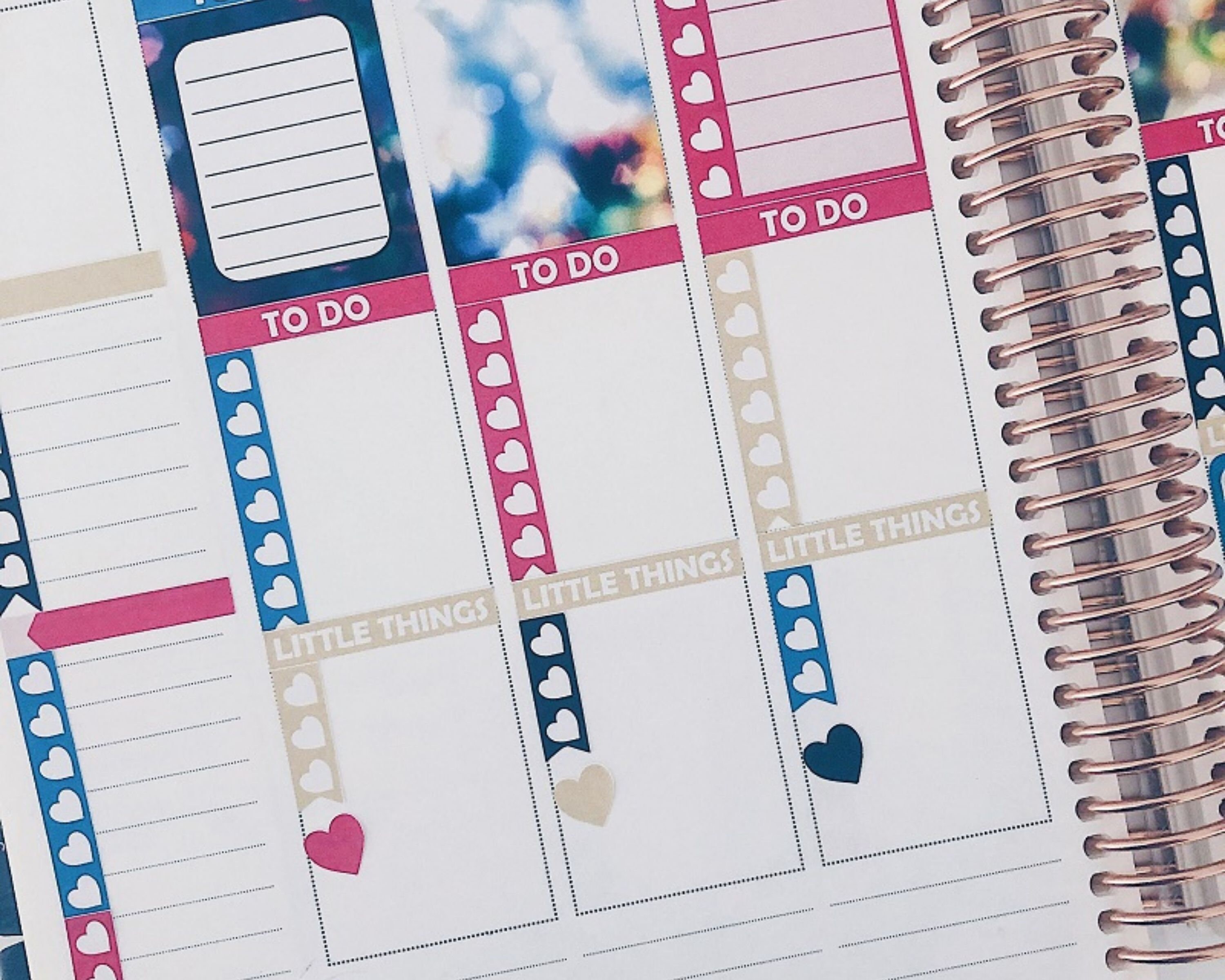 PRINTABLE BOKEH Planner Stickers Weekly Planner Kit Erin | Etsy