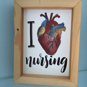 I anatomical Heart Nursing Print - Etsy