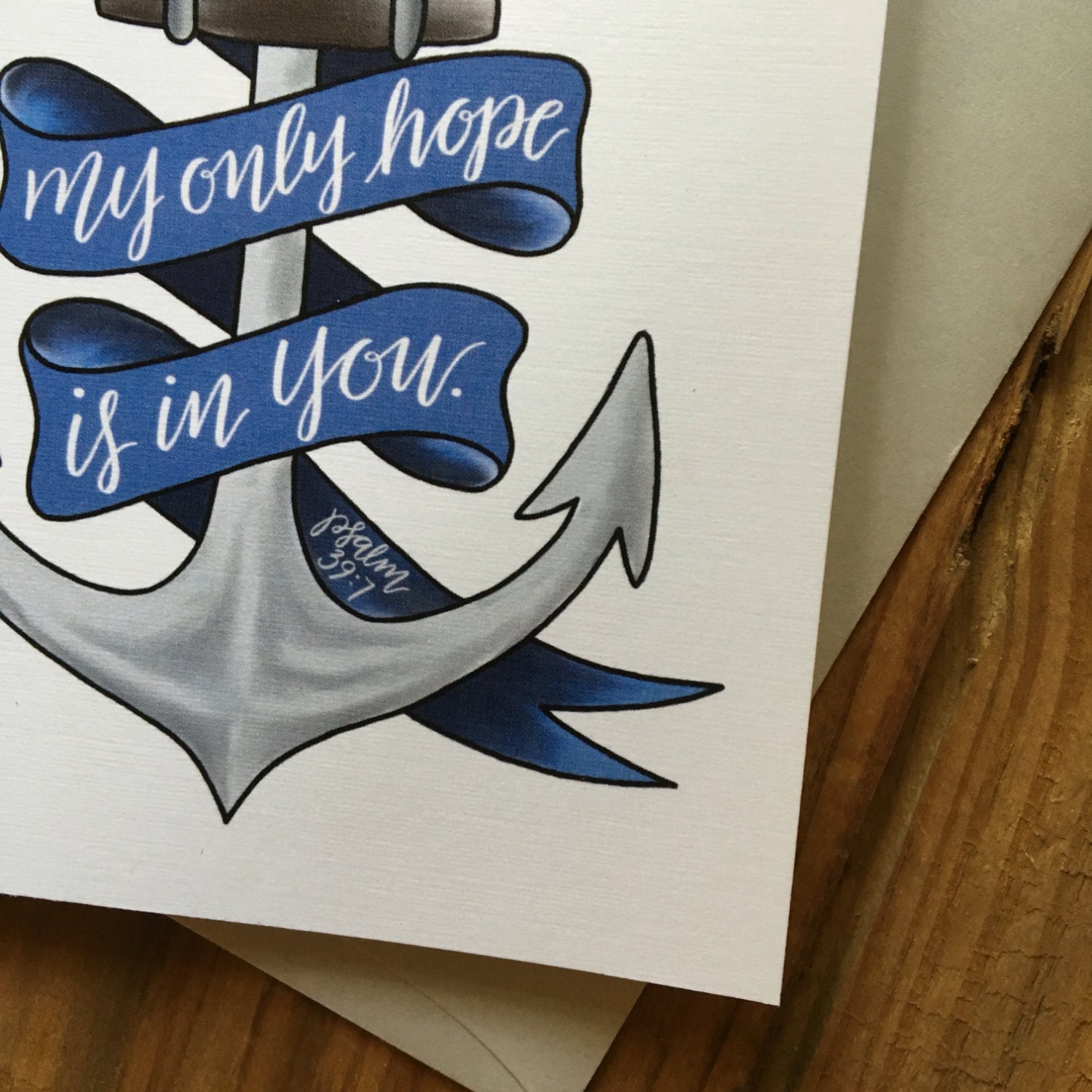 Psalm 39:7 - Scripture With Anchor Design "my Only Hope is in You" - Etsy