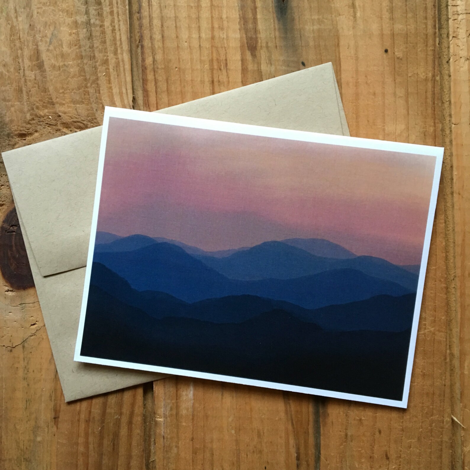 Blue Ridge Mountains Beyond Mountains Blank Notecard - Etsy