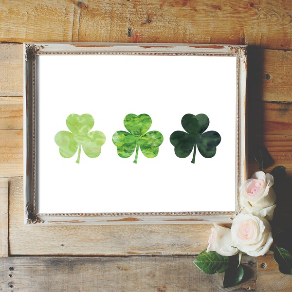 Shamrock Wall Art - Etsy
