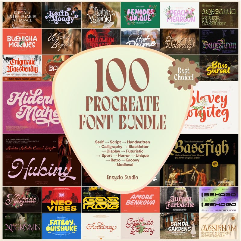 Best Seller Fonts - Etsy