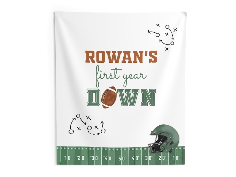 First Year Down Backdrop Banner - Etsy