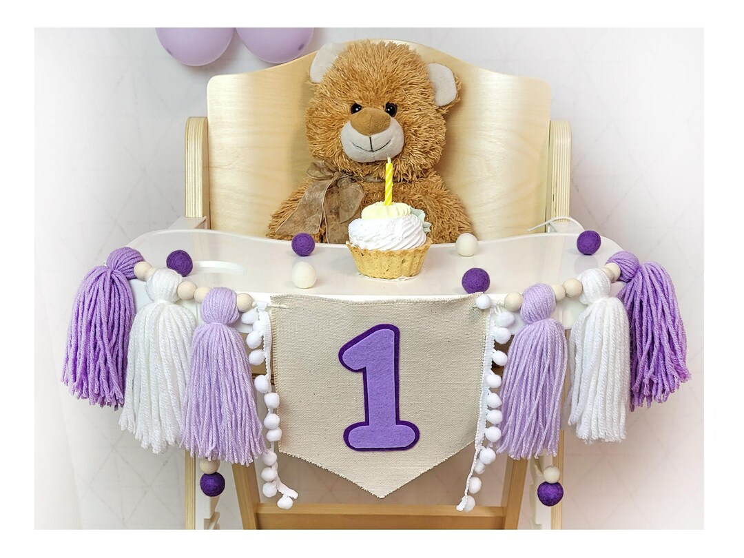 Shades of Purple One High Chair Banner - Etsy