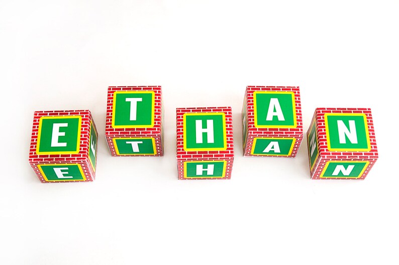 Personalized DIY Blocks Digital Printable - Etsy