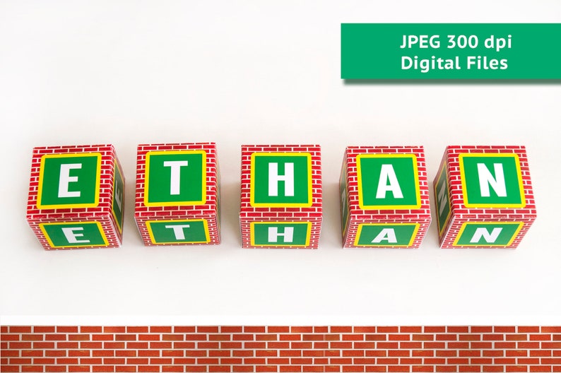 Personalized DIY Blocks Digital Printable - Etsy