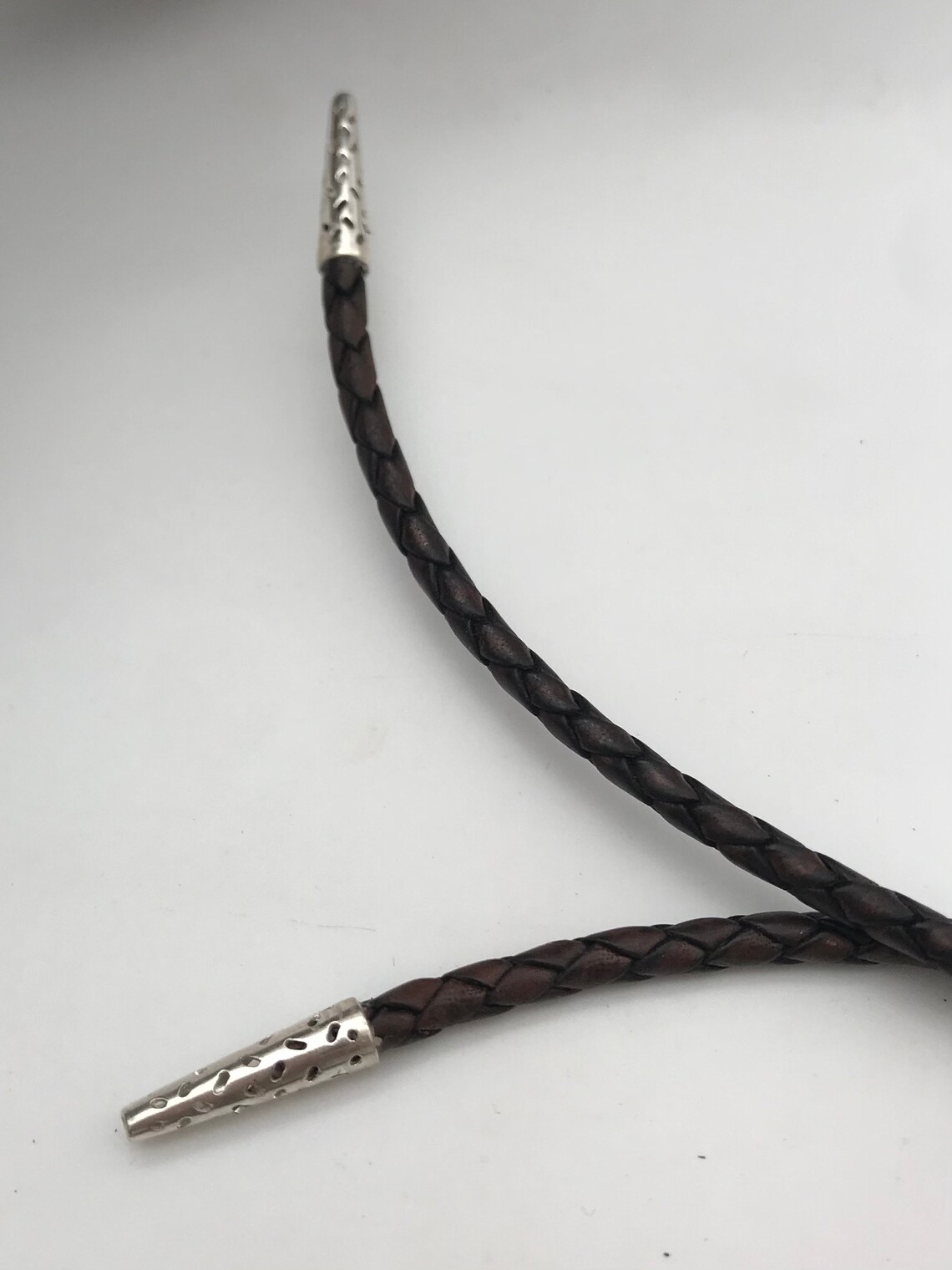 Large Artisan Sterling Silver & Natural Gemstone Bolo Tie | Etsy