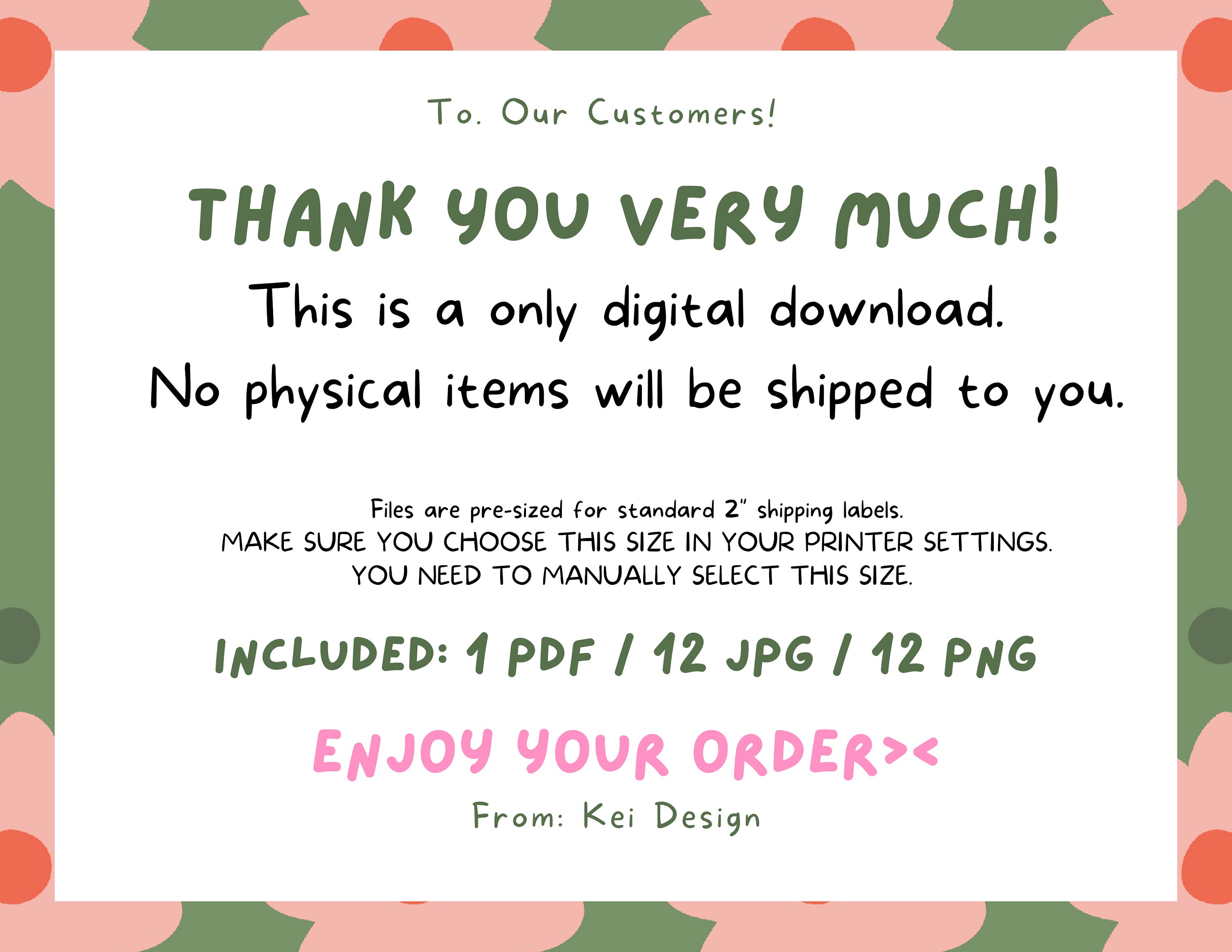 Retro Cute Round Thermal Labels for Small Business, Circle Sticker ...