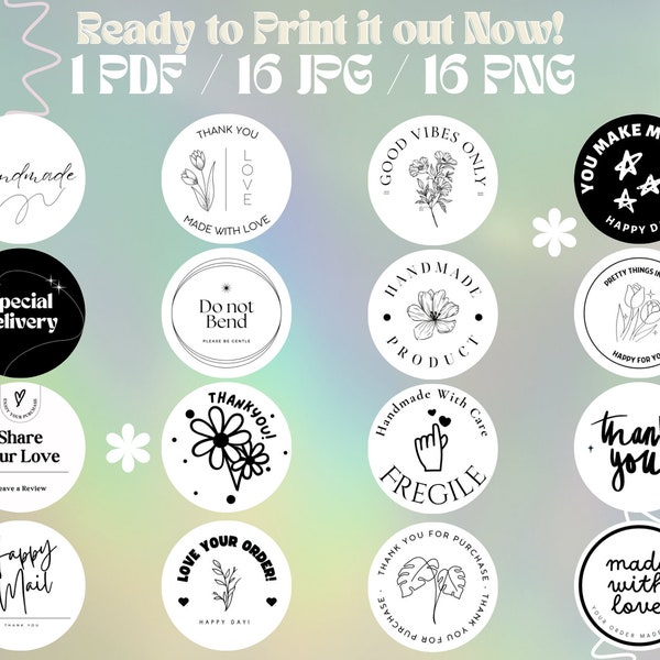 Round Sticker - Etsy