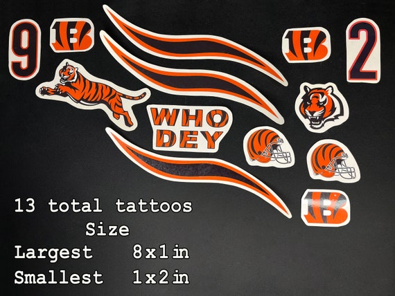 Football Game Day Temporary Tattoos for the AFC Champion | Etsy