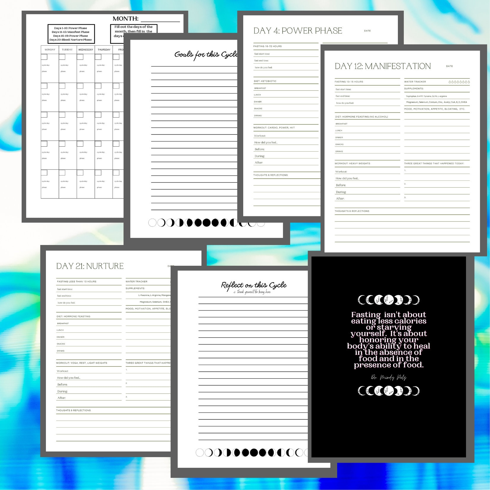 Fast Like a Girl Printable Journal Pages - Etsy