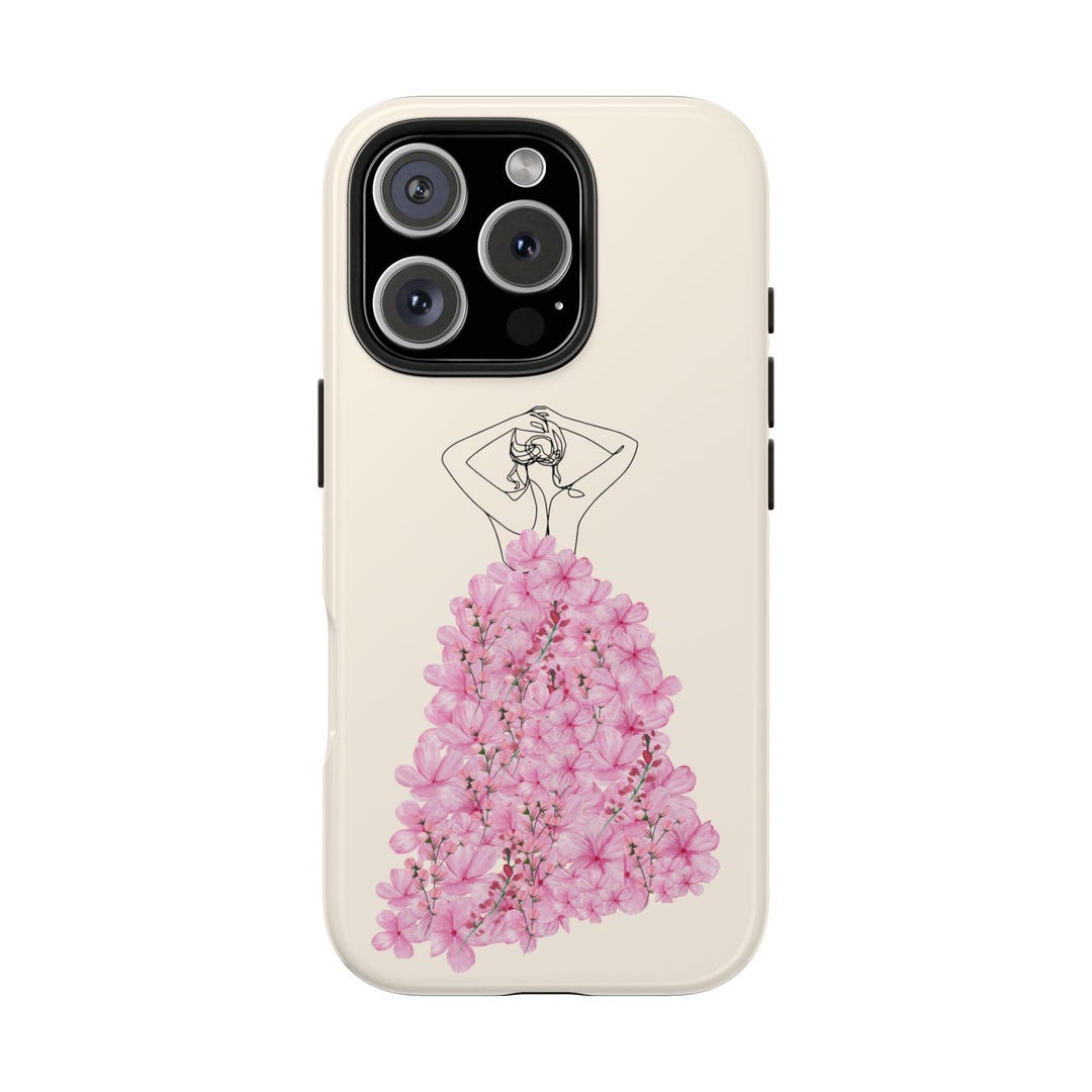 Flower Lady iPhone Case With Flower Skirt ,bride iPhone Case for ...