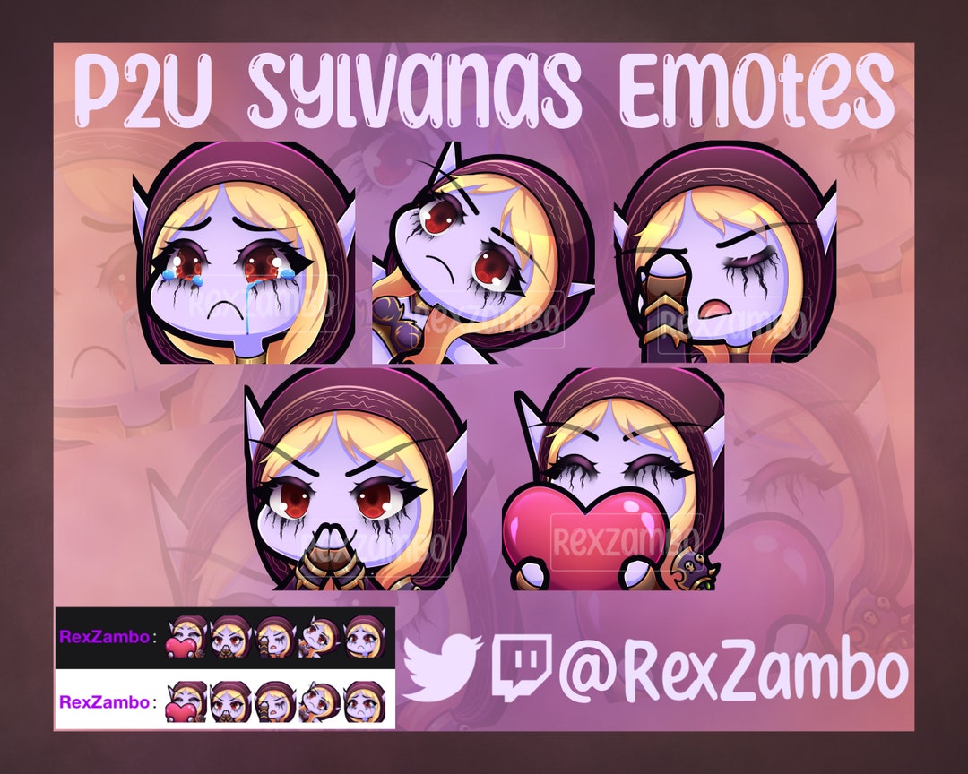Sylvanas Windrunner Twitch Emotes Ready to Use World of Warcraft Wow ...