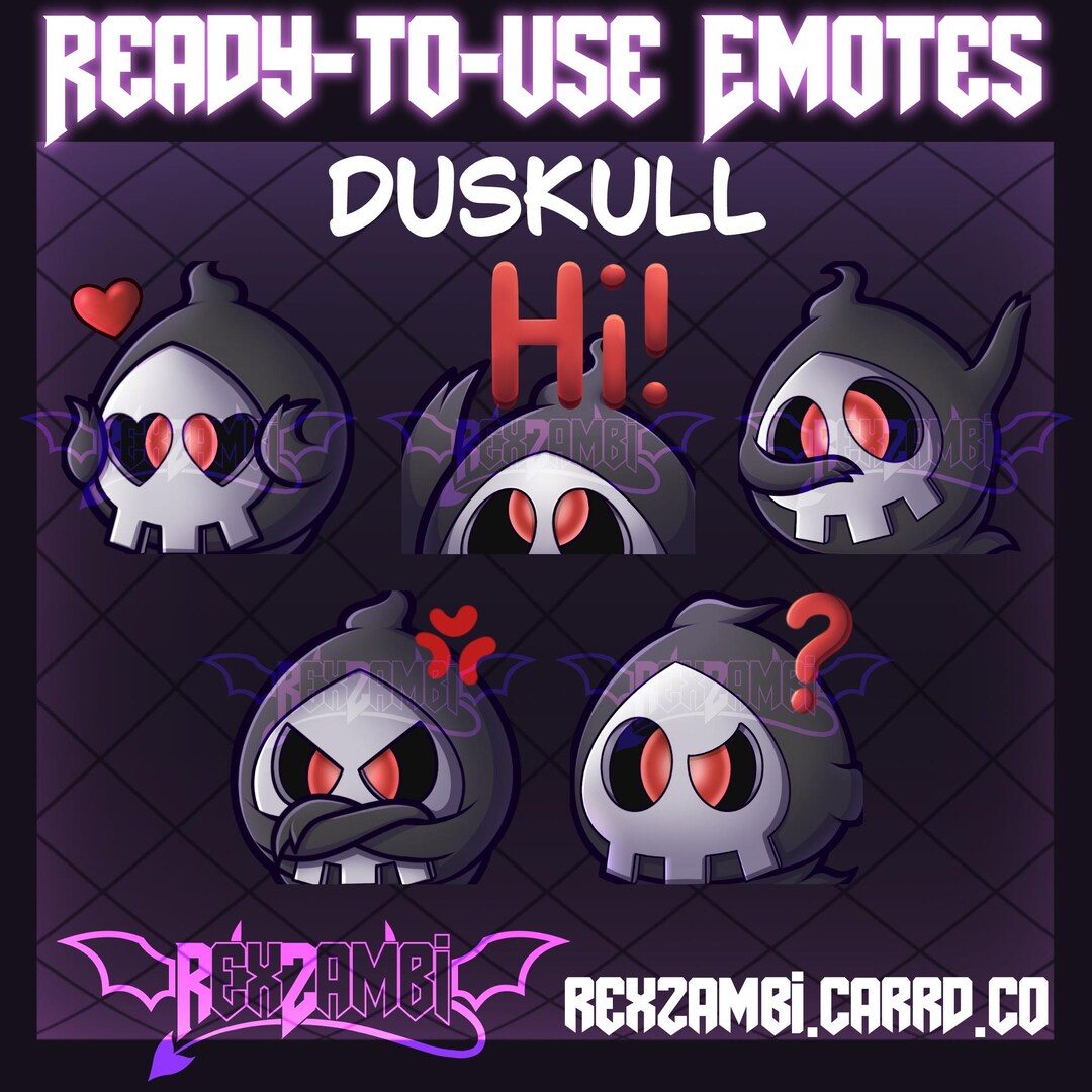 Duskull Emotes | Twitch Emotes | Ready to Use | Pokemon | Streamer ...