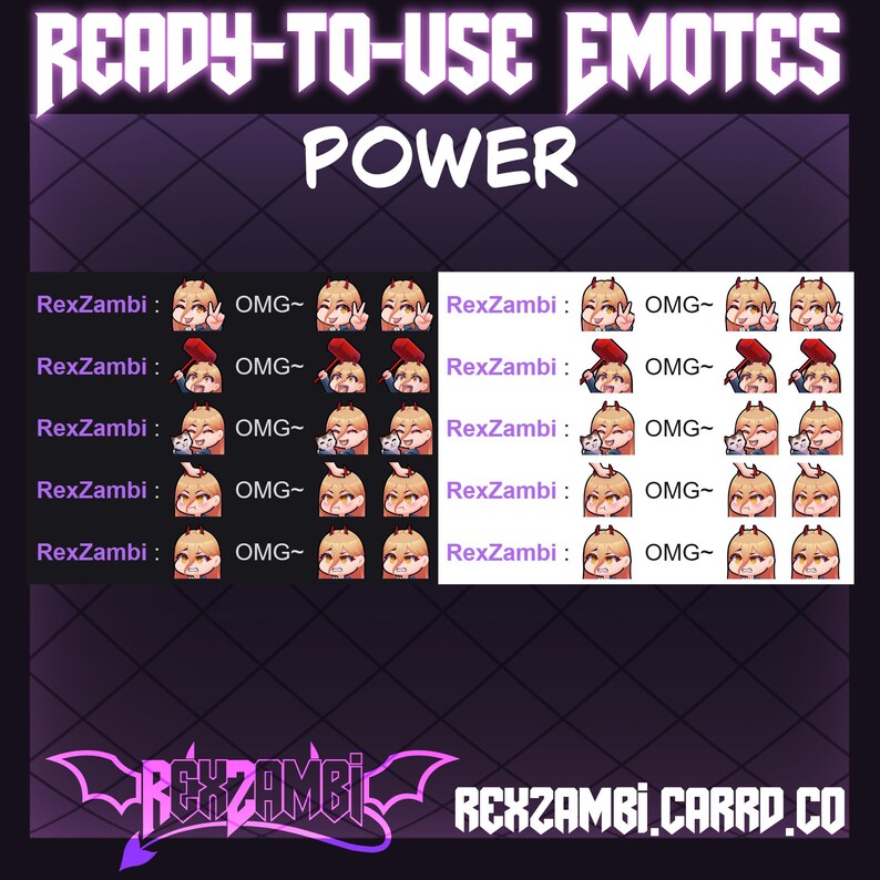 Power | Twitch Emotes | Ready to Use | Chainsaw Man | Anime | Streamer ...