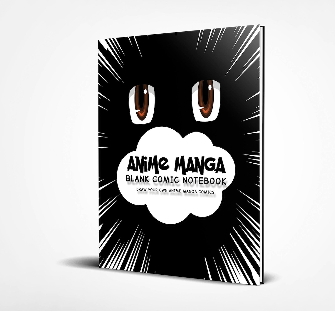 Anime Manga Blank Comic Notebook Anime Brown Eyes / Blank - Etsy