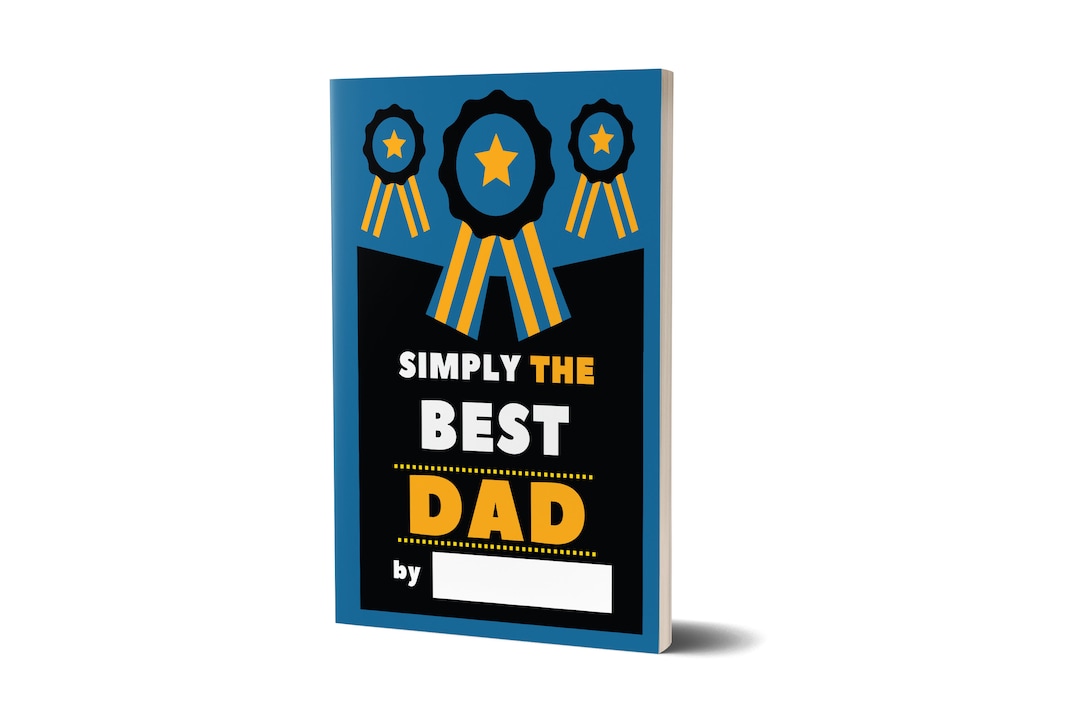 Simply the Best Dad, Fill in Journal, Unique Gift, Birthday Gifts, Gift ...