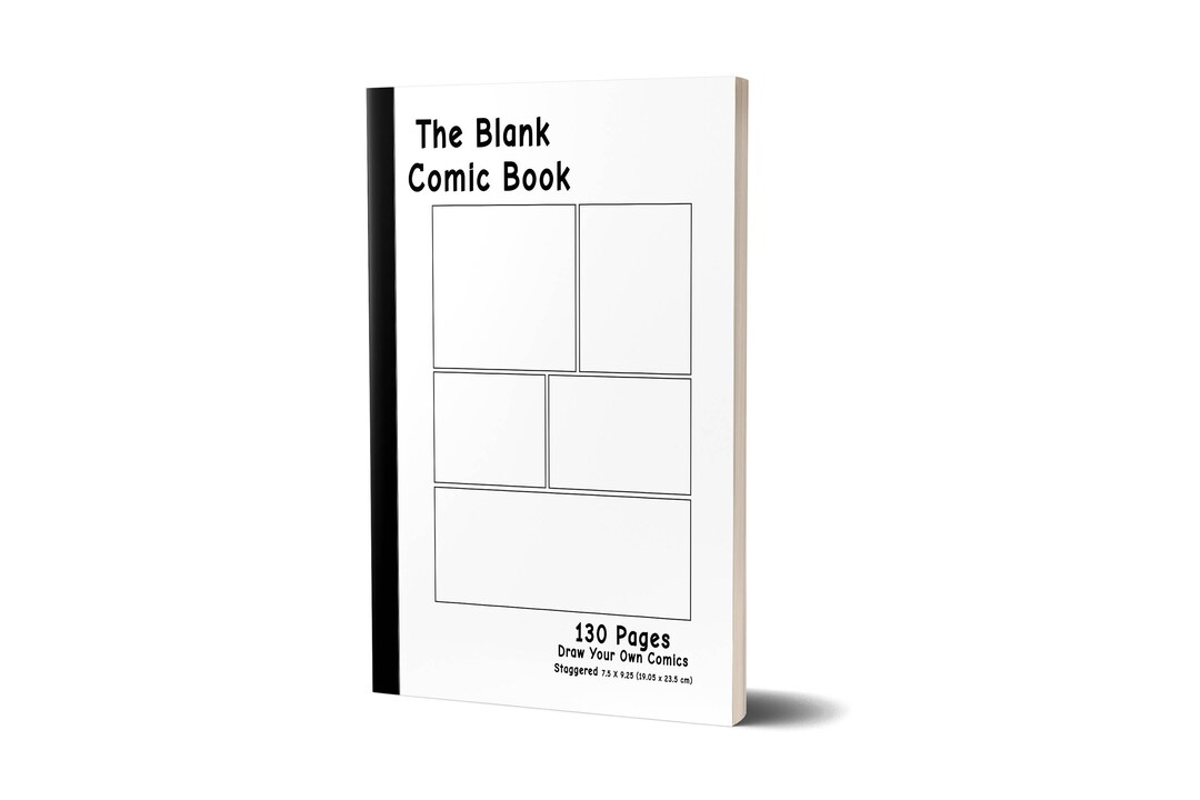 Blank Comic Book Staggered Layout/ Blank Comic Book Sketch - Etsy