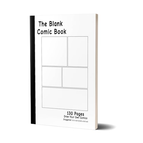 Blank Comic Book Staggered Layout/ Blank Comic Book Sketch - Etsy