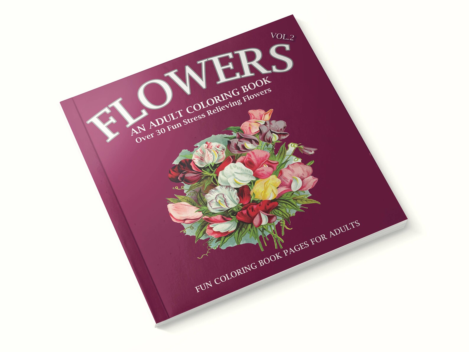 Flowers Coloring Book Vol 2over 30 Illustrations Coloring | Etsy