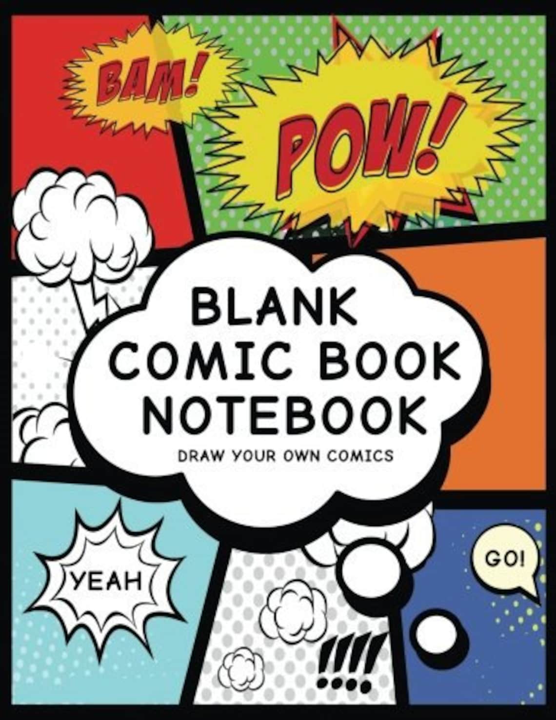 Blank Comic Book Notebook Pow Comic / Blank Comic Book Sketch | Etsy