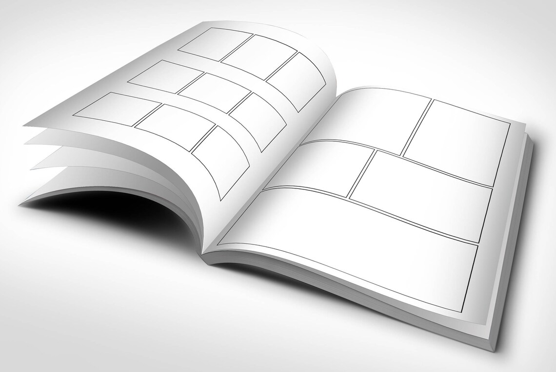 Anime Manga Blank Comic Notebook / Blank Comic Book Sketch - Etsy