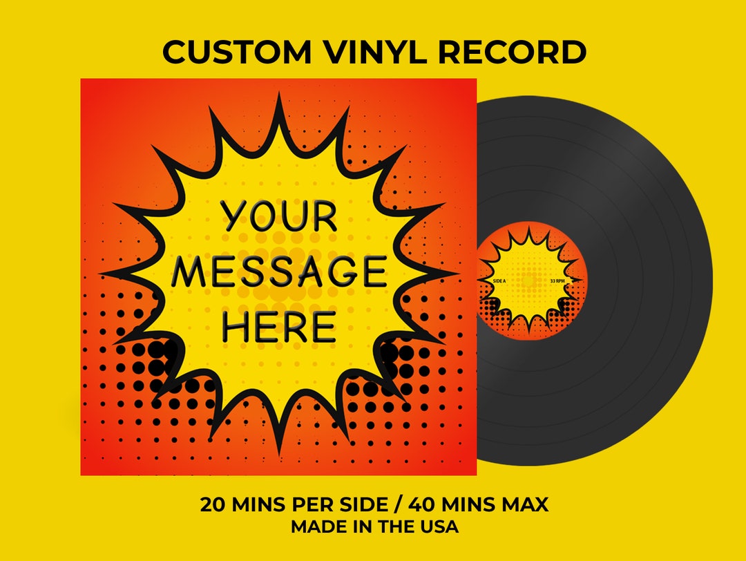 Custom Comic Book 12 Vinyl Record Theme Anniversary - Etsy