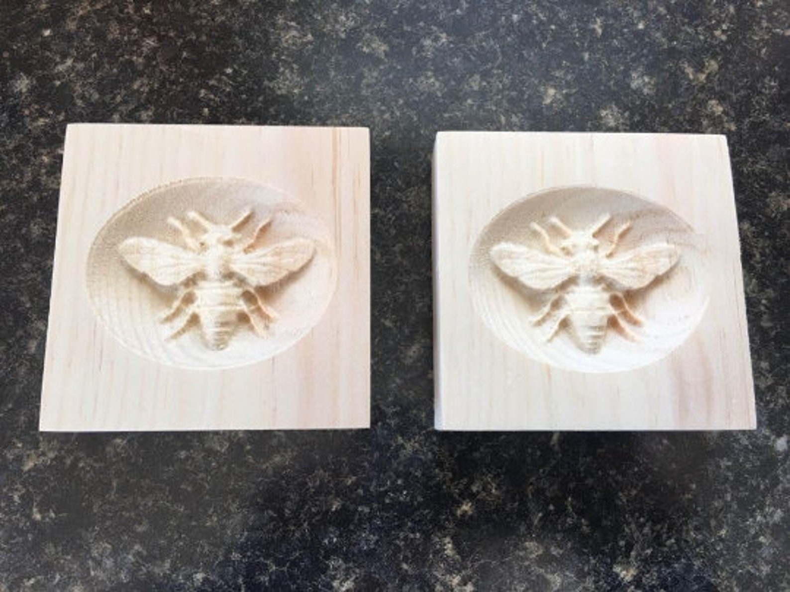 Honey Bee Engraving Trim Wood Corner Trim Block Door Trim - Etsy