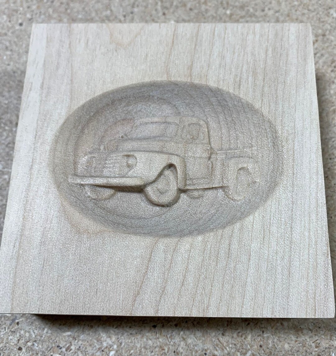 Vintage Truck Pickup Engraving Trim Wood Corner Trim Block, Door Trim ...
