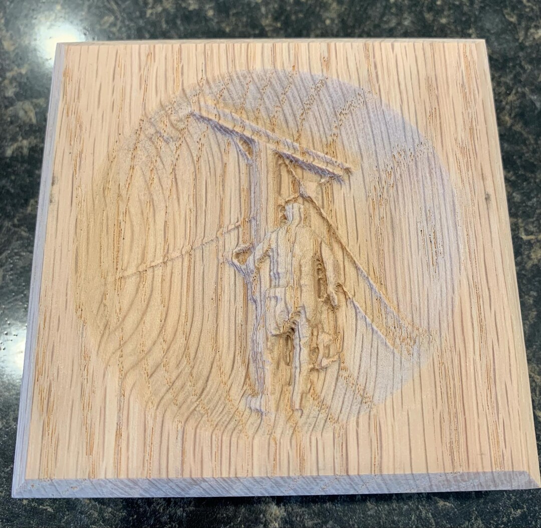 Lineman Engraving Trim Wood, Corner Trim Block, Door Trim Block, Window ...