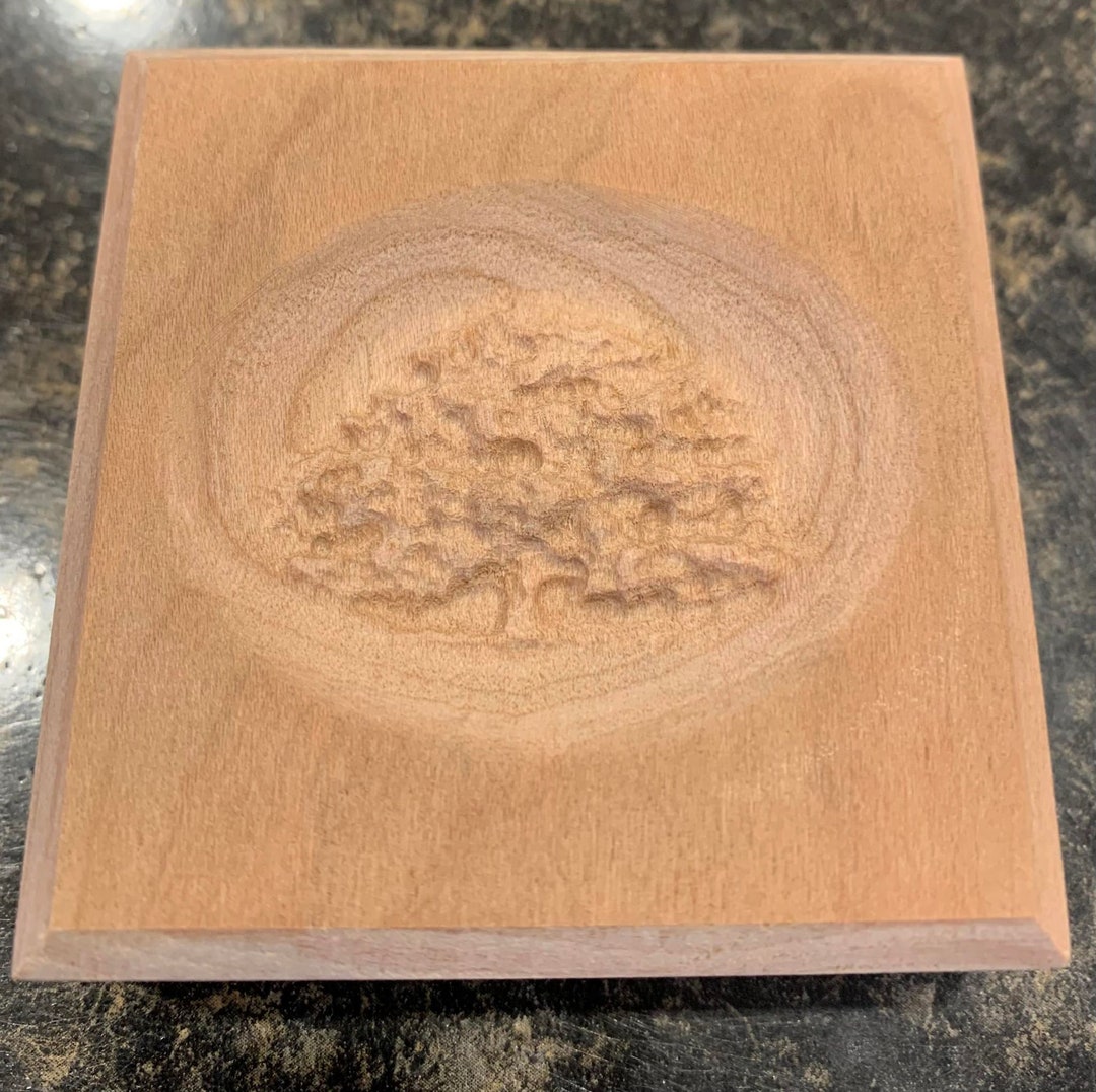 Colusa Tree Nature Engraving Trim Wood, Corner Trim Block, Door Trim ...
